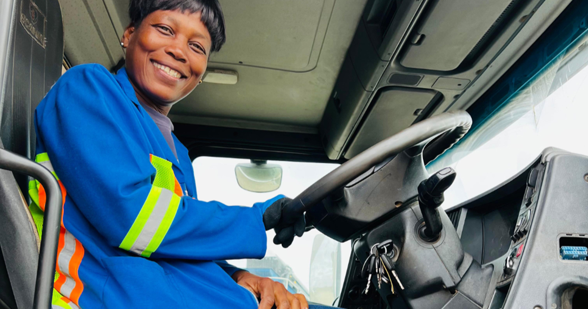 Rembu breaks barriers as truck driver