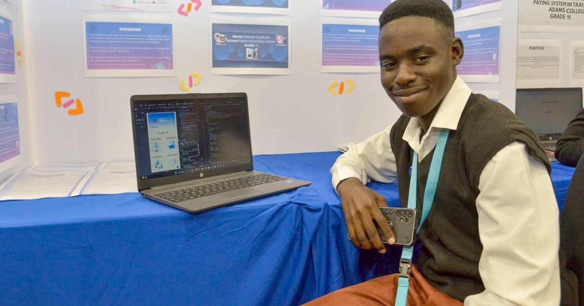 Mbilwi learner’s self-built study app wins Eskom Science bursary